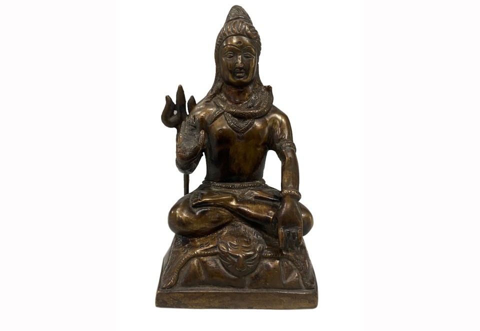 Metal Lord Shiva Statue | Shiv Idol Showpiece Handmade Home Decor Gift ...