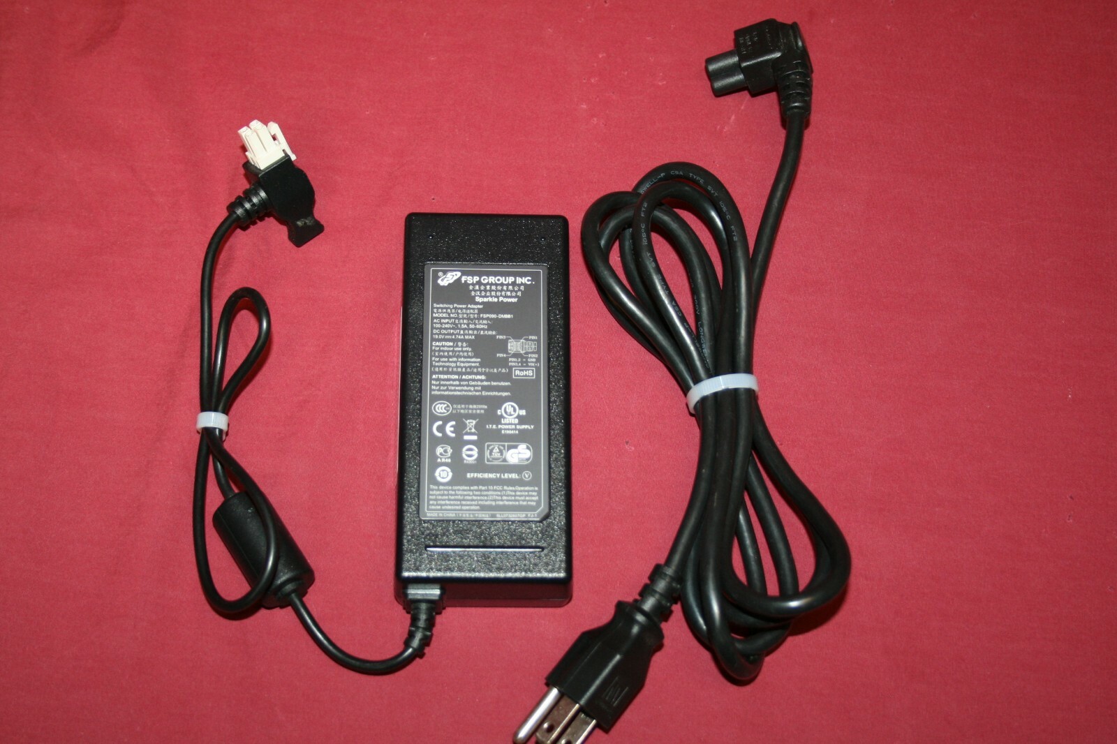 Lot of 4 FSP Group FSP090-DMBB1 4PIN Adapter 19.0V 4.74A w/ Power Cable ...