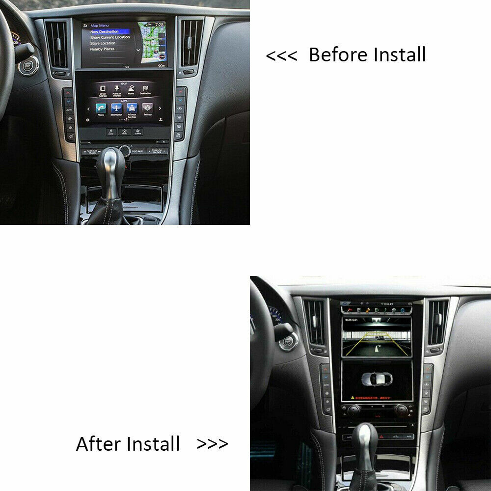 12.1" Android 9 Tesla Vertical Screen GPS Radio For Infiniti Q50 Q50L ...