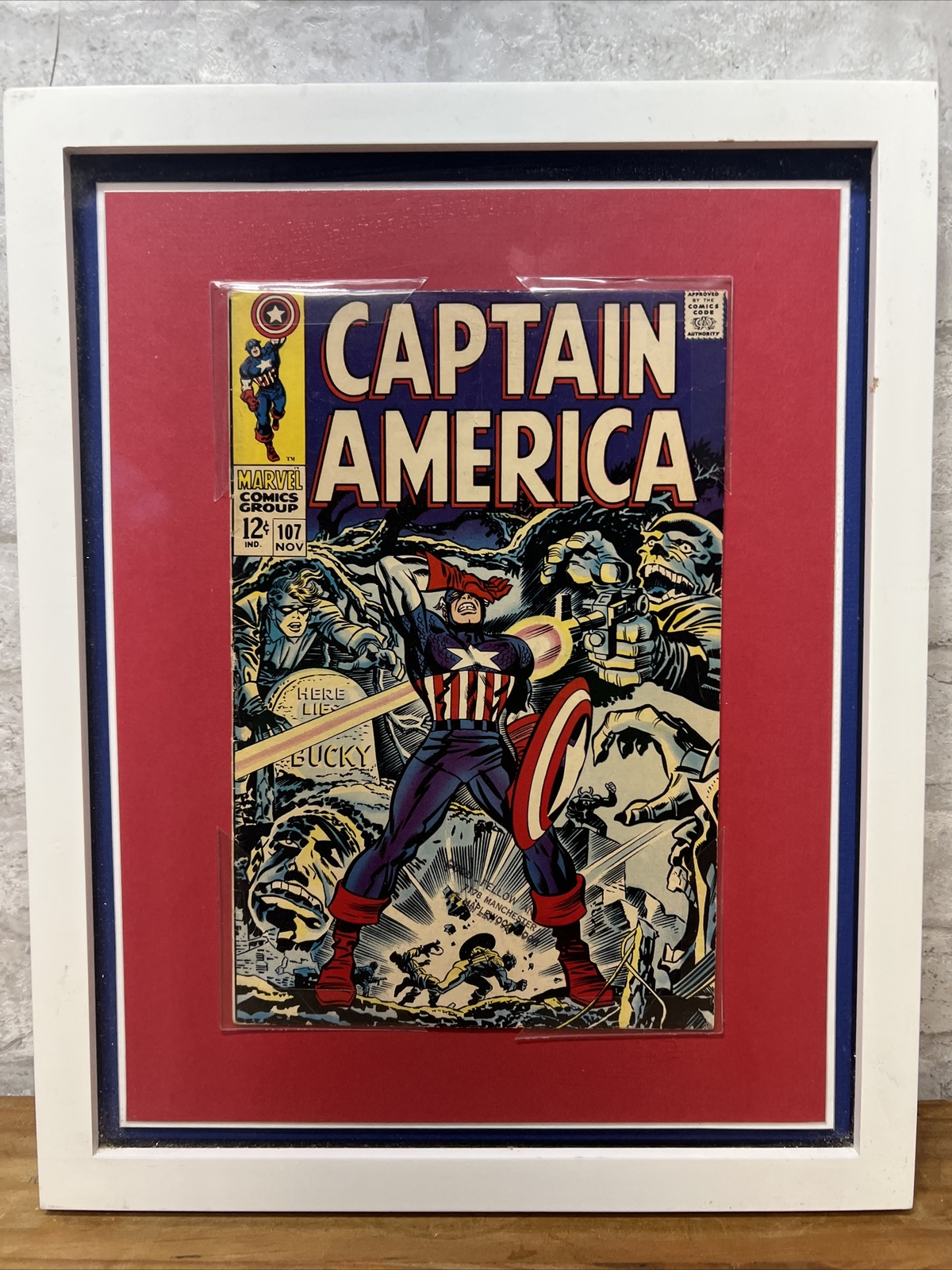 Captain America #107 Red Skull Cover Silver Age Marvel Comic 1968 ...