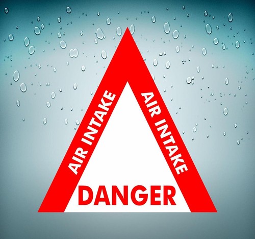 Sticker Car Aircraft Aviation Airport Air Intake Danger | eBay