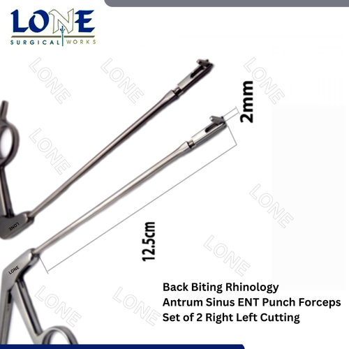 ENT Rhinology Antrum Punch Forceps Set 2pc Back Biting Left Right ...