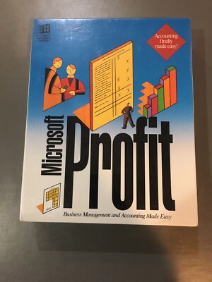 Rare SEALED Microsoft Profit Business Management Accounting Software ...