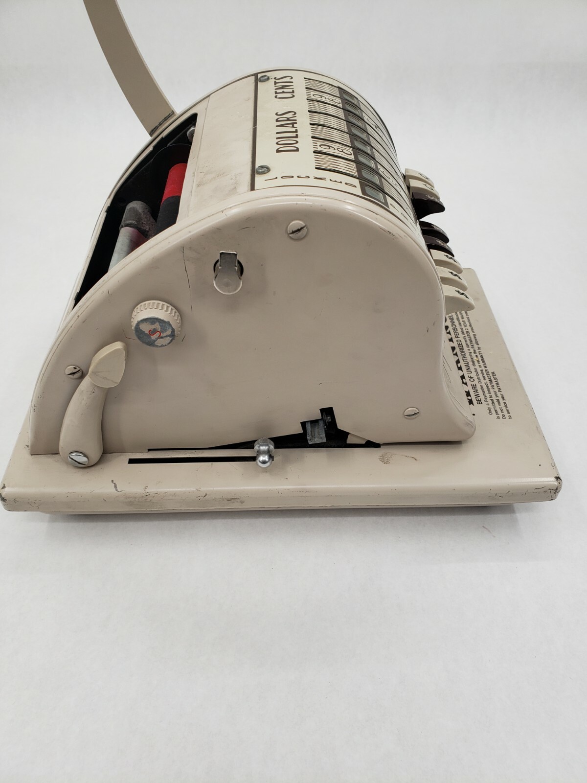 Paymaster 8000 Series Ribbon Check Writer Tan Brown Vintage Key Tested ...