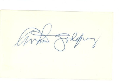 Autographed 3x5 Card Arthur Godfrey American radio and television ...