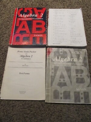 Saxon Math ALGEBRA 2 Textbook Answers Solutions Tests SET 2nd Edition ...