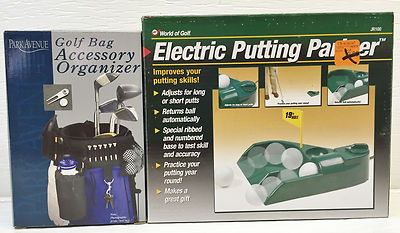 World of Golf Electric Putting Partner & Park Avenue Golf Accessory ...