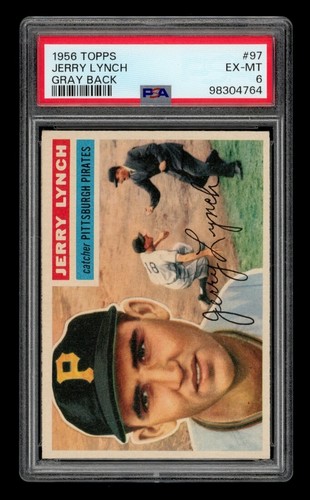1956 Topps Set-Break # 97 - Jerry Lynch Gray Back PSA 6 EX-MT | eBay