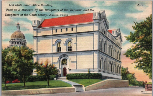 Austin TX Old State General Land Office Building Museum Vtg Postcard ...