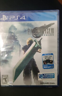 Final Fantasy VII Remake - Sony PlayStation 4 Walmart Art Cards Promo ...