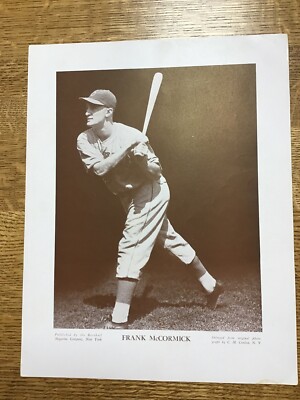 Vintage Baseball Magazine Premium M114 Frank McCormick 1938 Cincinnati ...