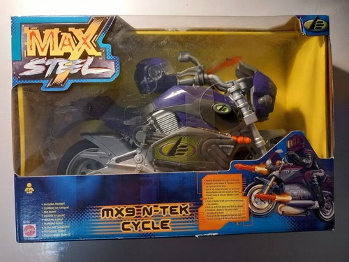 VERY RARE MAX STEEL MX9 N-TEK CYCLE MATTEL 2000 NEW SEALED ! | eBay