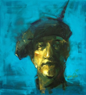 Original, signed oil on canvas, 'Michael' 18x16 in by Ewa Perz | eBay