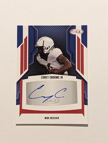 2024 Sage Auto RED #A-CCJ Corey Crooms Jr **029086 | eBay