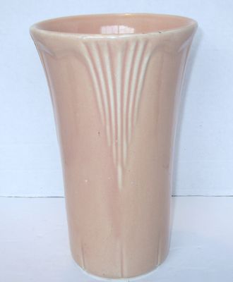 Antique HULL "Streamline" Rose Beige Semi Porcelain Vase Hollywood ...