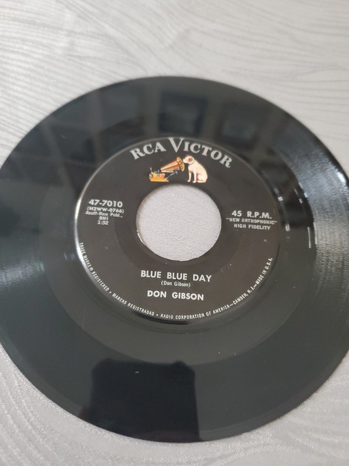 Vtg Don Gibson, Blue Blue Day/too Soon To Know, 45 Vinyl | eBay