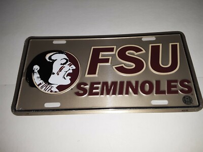 Florida State Seminoles ( FSU ) NCAA Metal License Plate | eBay