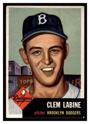 1953 Topps Clem Labine 14 Brooklyn Dodgers | eBay