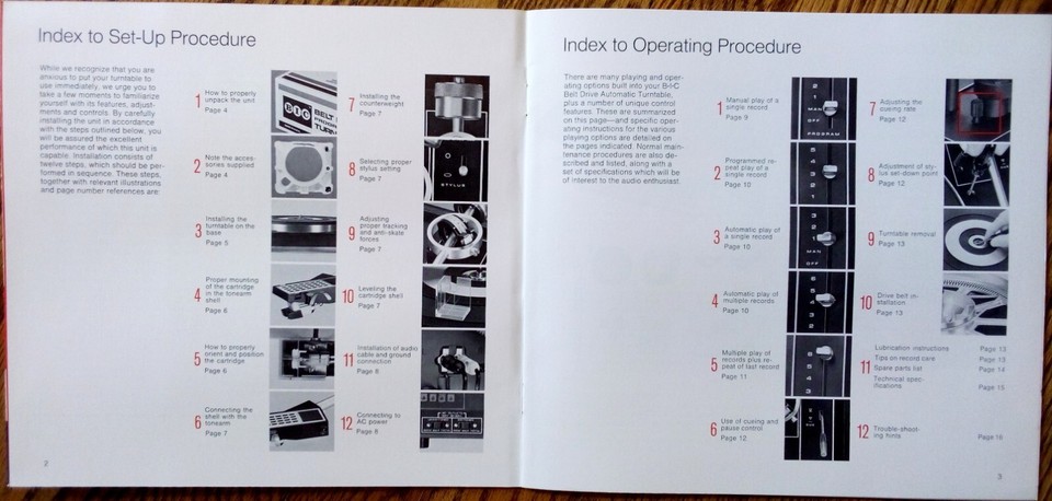 BIC 920 960 980 5 Turntables Venturi Formula 2 4 5 6 7 Manuals ...