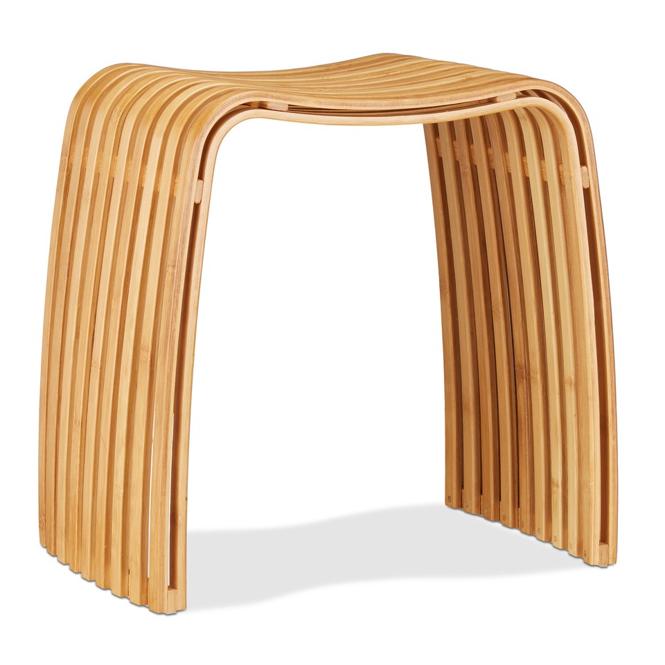 Hallway stool Bamboo Footstool Elegant Shoe Bench Lightweight ...