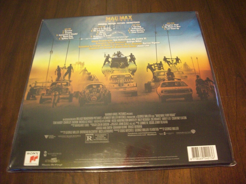 Mad Max Fury Road Soundtrack,2015 M.O.V. EU Press. New, 180 Gram Press ...