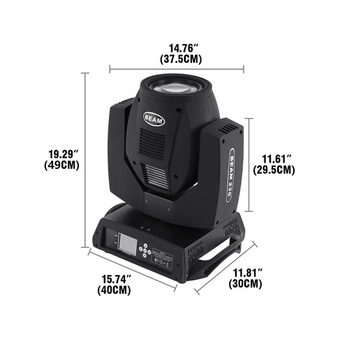 7R 230W Zoom Moving Head Beam Sharpy Light 16 Prism Strobe 16Ch Stage ...