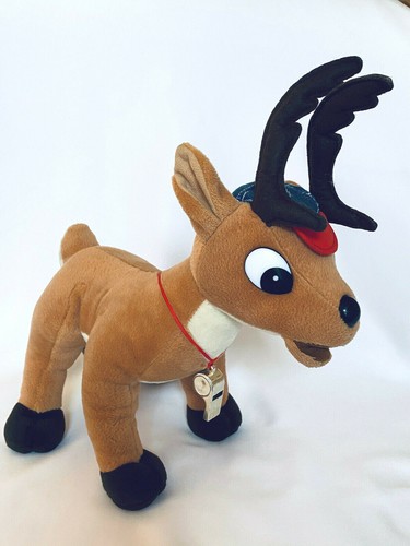 1999 Rudolph Red Nose Reindeer 14" COACH COMET Plush Toy by STUFFINS ...