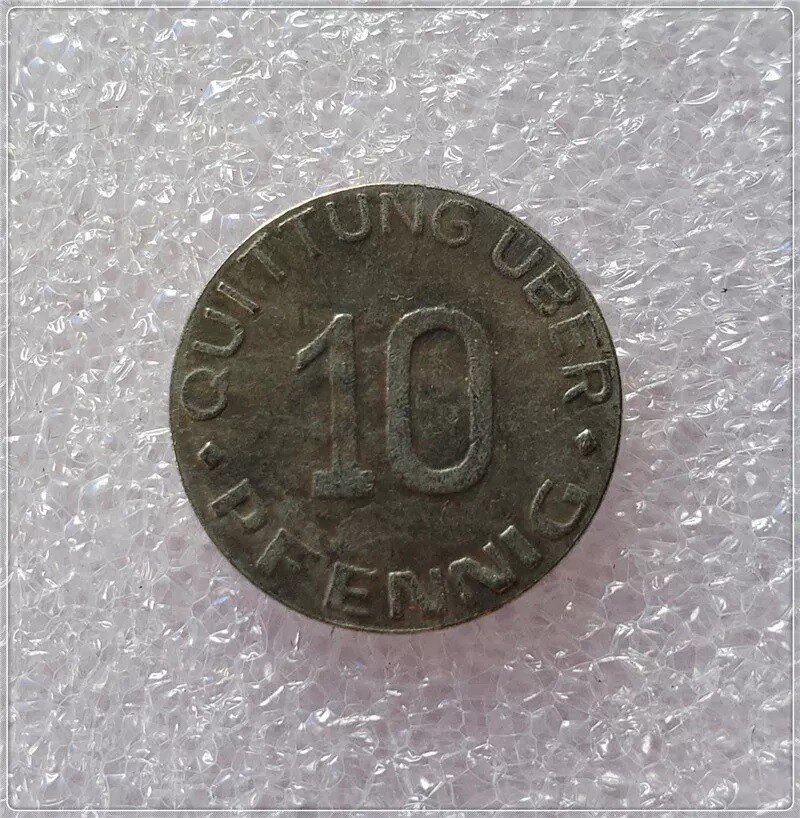 German WW2 --- ..1942 Jewish Ghetto Coin - 10 Pfennig,,, | eBay