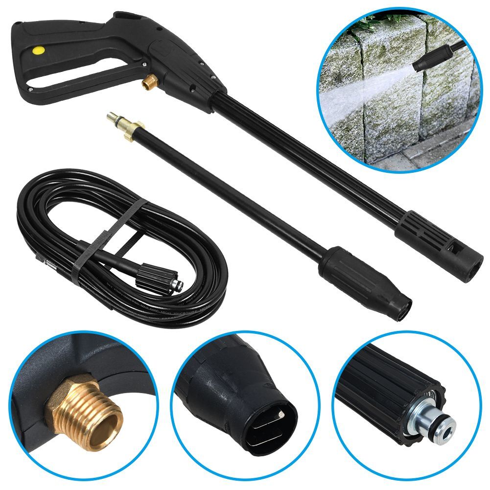 M14 High Pressure Power Washer Spray Gun Jet Lance Trigger Wash Wand 8M ...