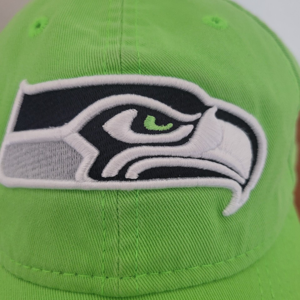 Seattle Seahawks NFL 9TWENTY New Era Adjustable Strap Baseball Hat Neon ...
