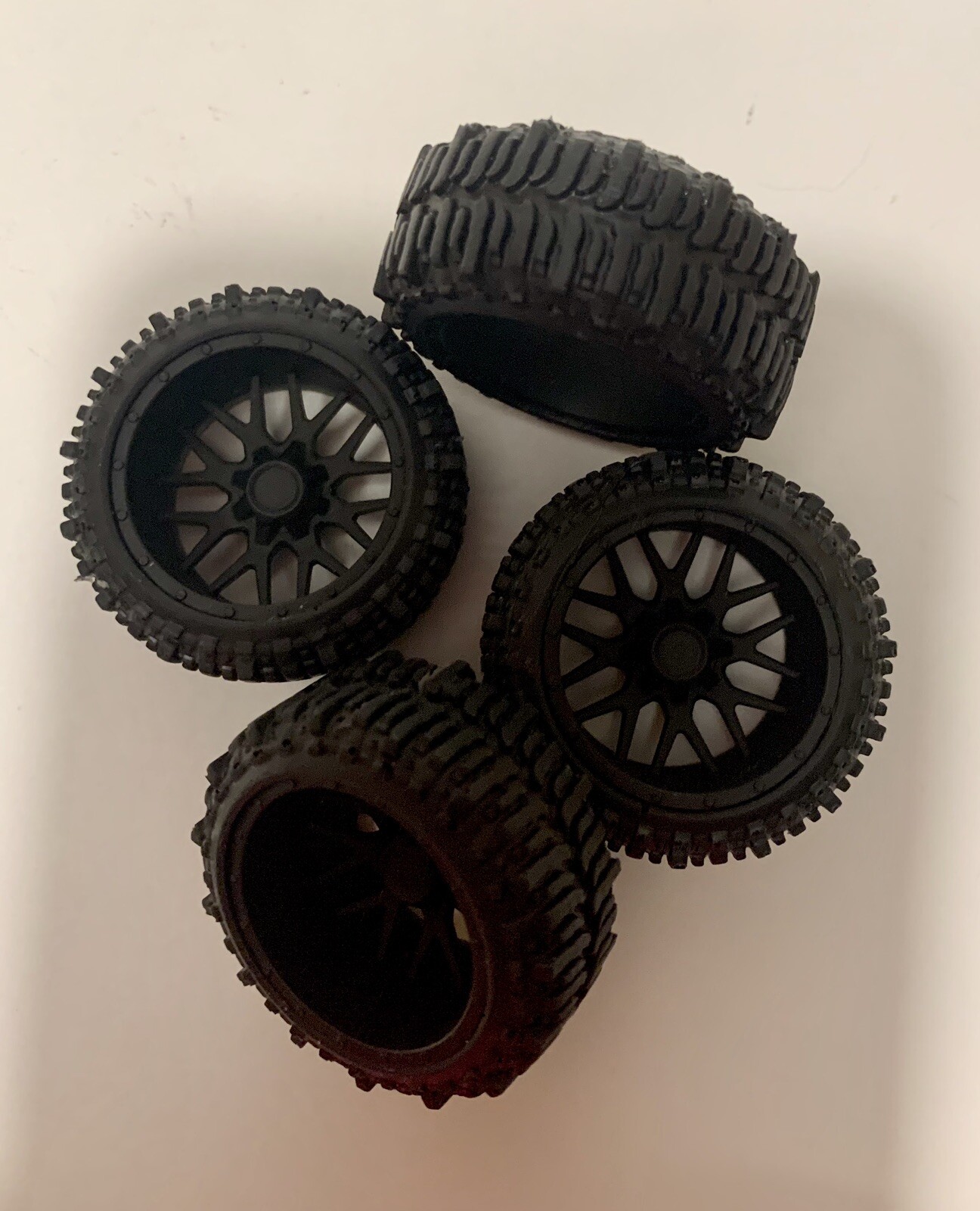 1:25 “Menace” Forge Black Wheels with Bogger Tires | eBay