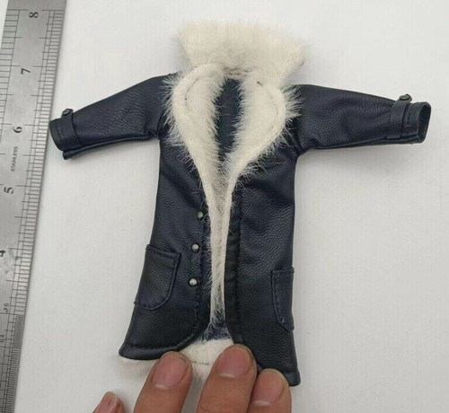 1/12 Scale Bane Winter Gangs Black Fur Coat Overcoat Model for 6 ...
