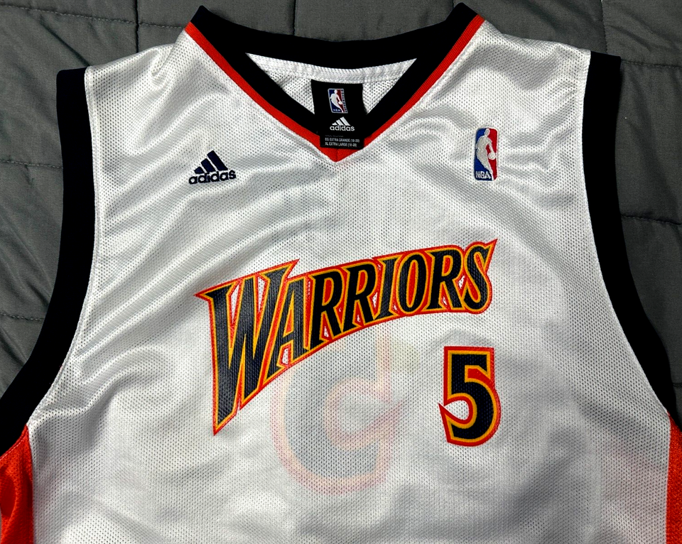 NBA Golden State Warriors #5 Baron Davis Jersey Youth Sz: (18-20) White ...