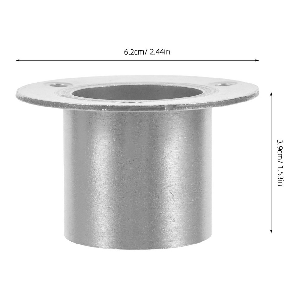 Heavy Duty Clothes Rod Bracket Stainless Steel Flange Holder Closet ...