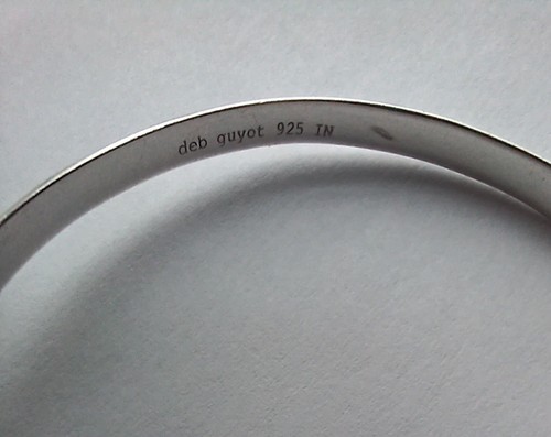 Deb Guyot Sterling Silver 925 Herkimer Quartz Cuff Bracelet #3212 | eBay