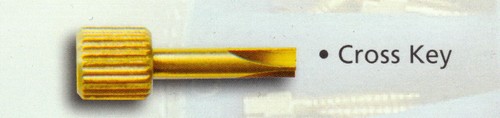 Dental Screw Post Key Wrench by * NORDIN * for screw posts == Cross Key ...