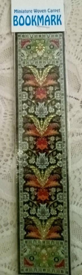 Hand Woven Turkish Silk Bookmark -Ephesus Orange,Green,Gold MSG ME TO ...