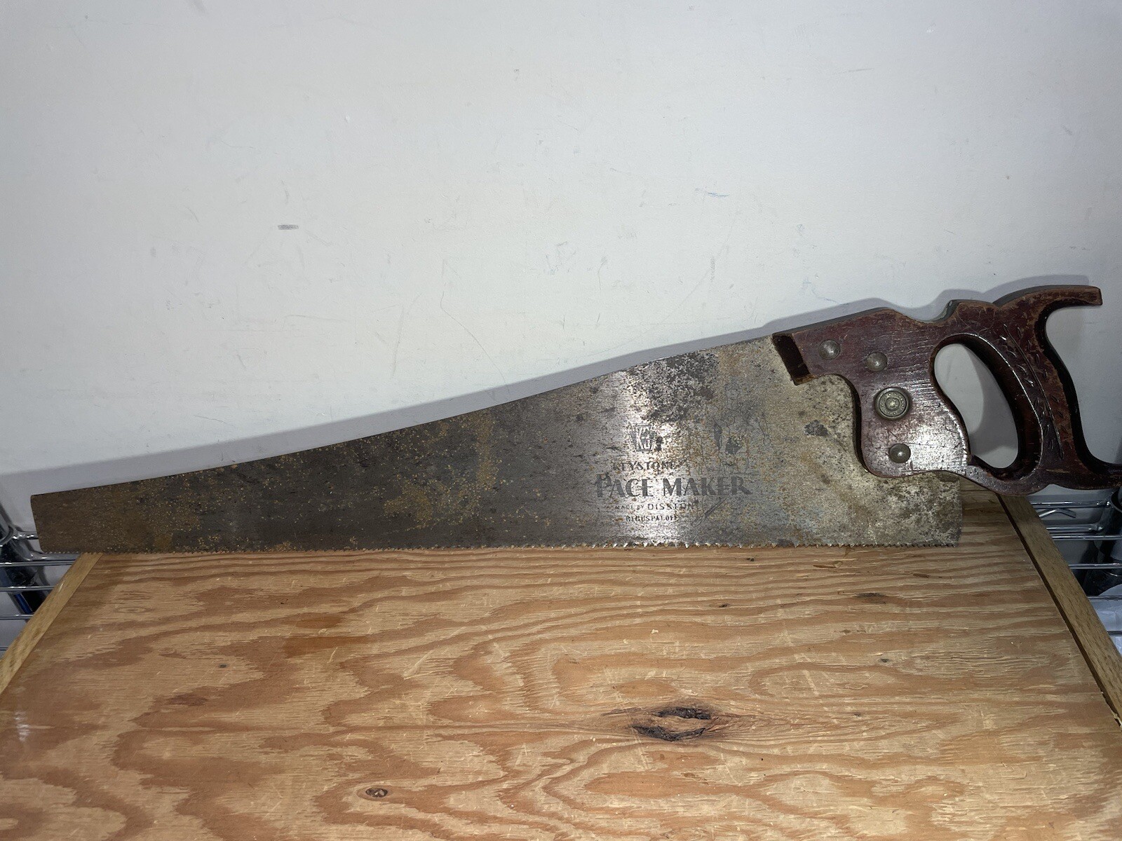 Vintage Keystone Pace Maker Disston Hand Wood Saw 26” Blade | eBay