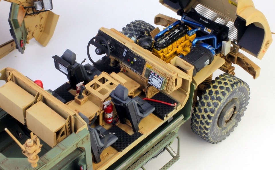 PreSale ProBuilt Model 1:35 US M1240A1 M-ATV Modern warfare (Interior ...
