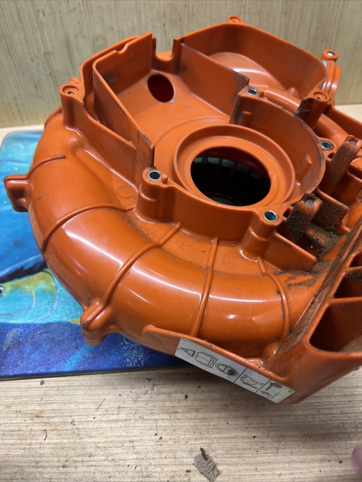 OEM Husqvarna 125BT Backpack Blower Housing Fan Case Assembly Both ...