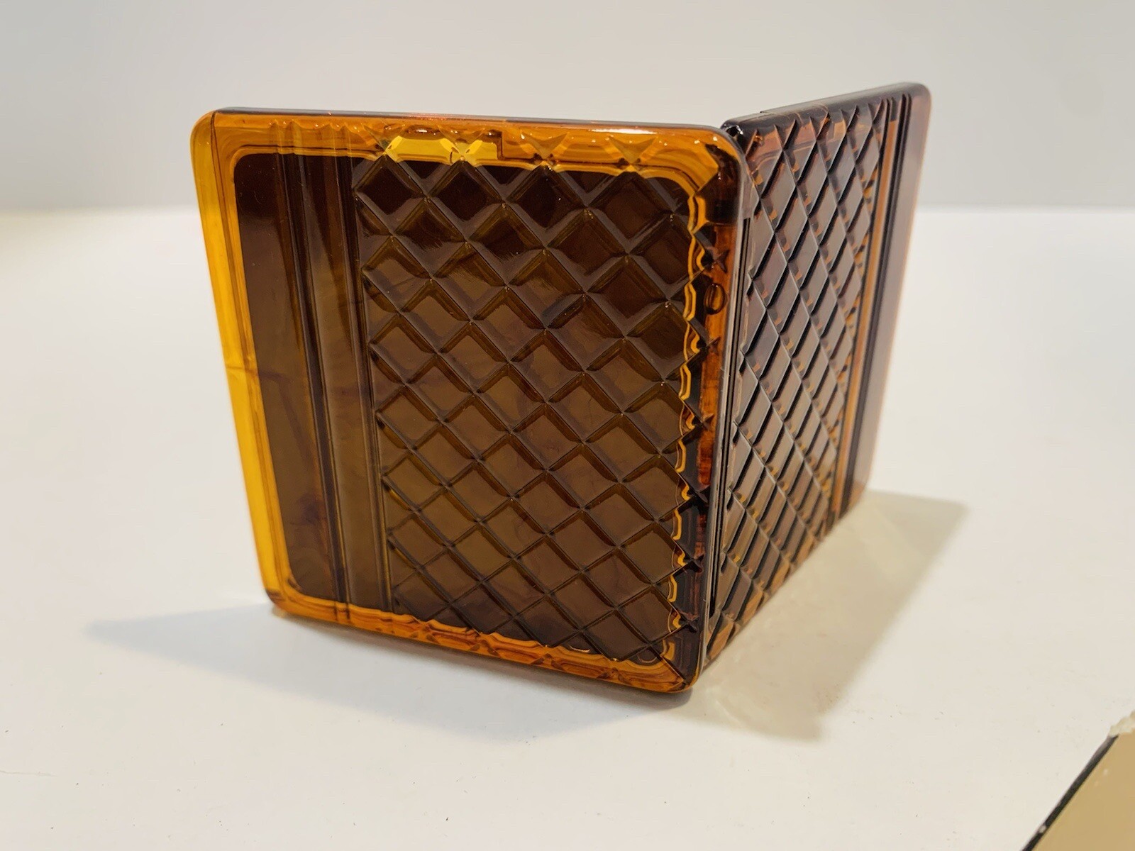 1983 Avon TORTOISE TONE Shell Stamp Holder Picture Frame Gum Holder ...