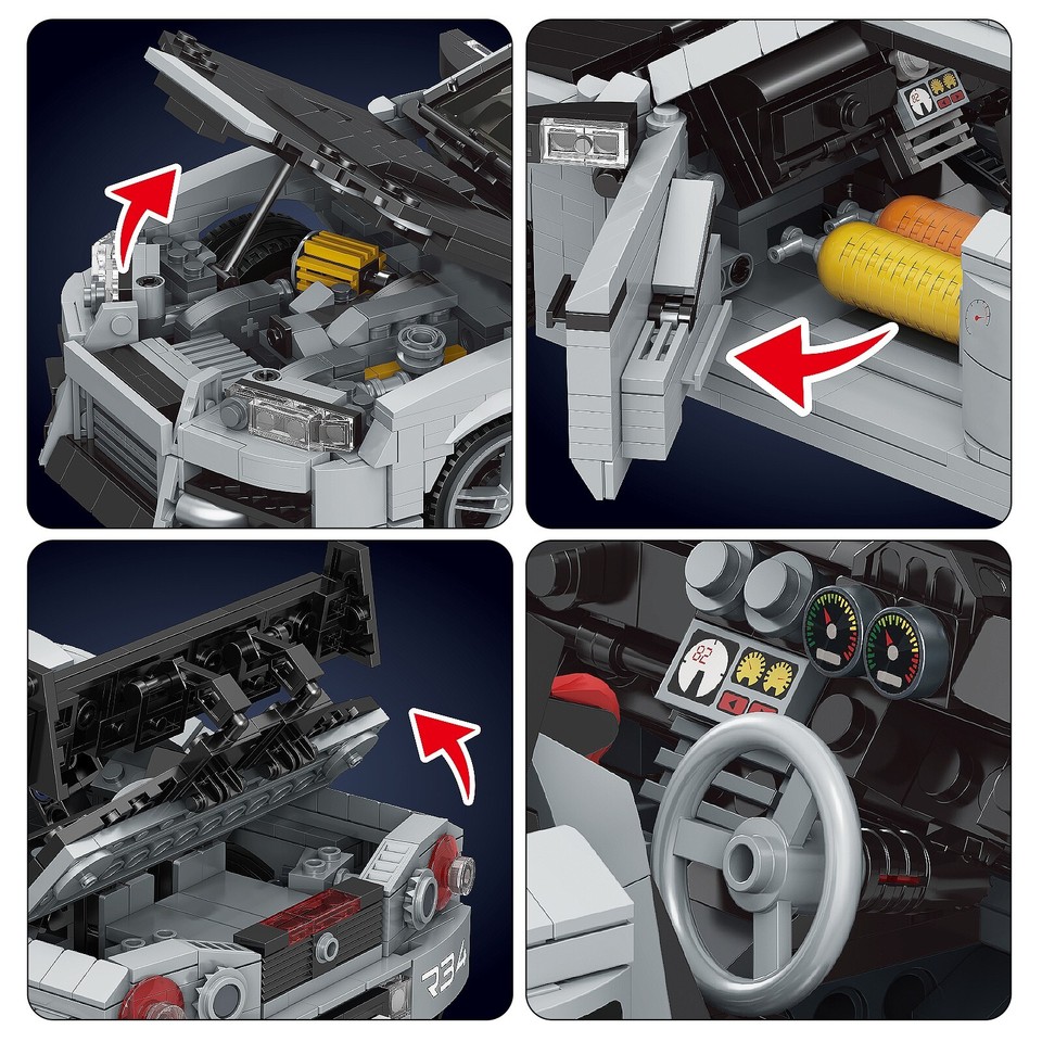 Mould King 10113 Super Sport Car Model Building Block Toy Collectible ...