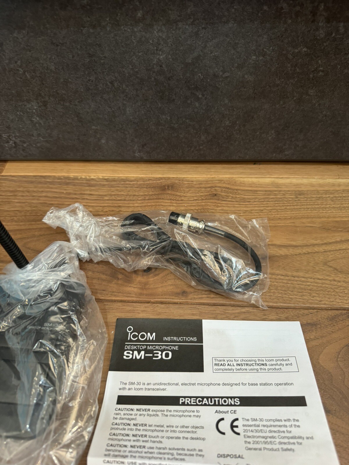 ICOM SM-30 Desktop Microphone New | eBay