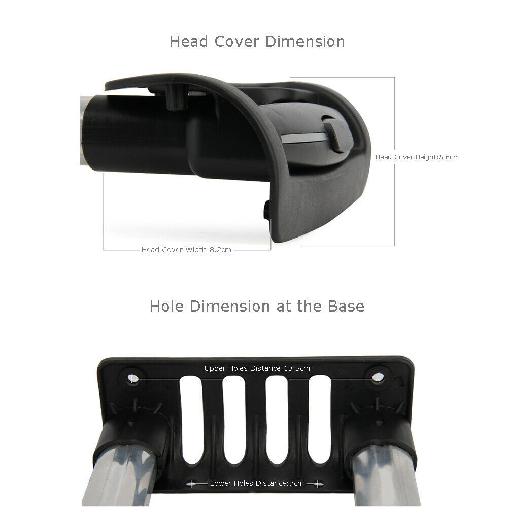 Replacement Luggage Telescopic Handle Travel Suitcase Pull Out Handle ...