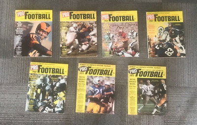 Vintage Lot of 7 Street & Smith Pro Football Yearbooks 1964-68; 1972-73 ...