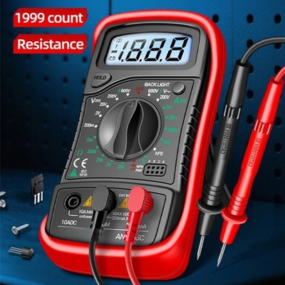 AC DC Voltage Meter Digital Multimeter Compact Ergonomic Design ...