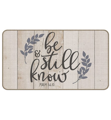 17 x 30 Inch Christian Door Mat, Psalm 4610, Prayer Room Decor ...