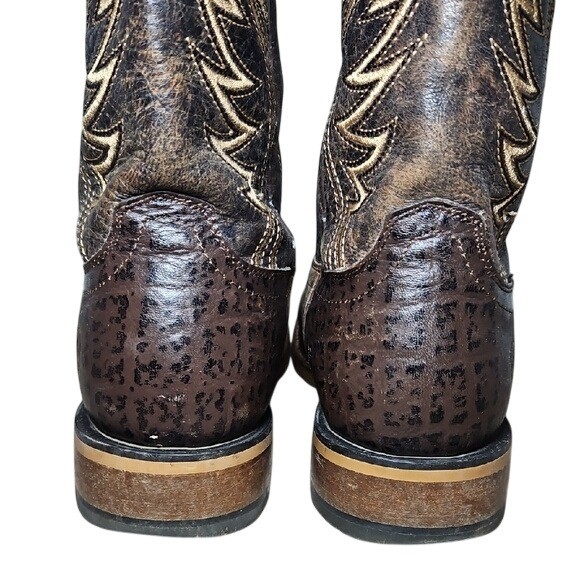 Ariat Slick Fork Western Cowboy Boots ATS Pro Size 8.5D Men's Leather ...