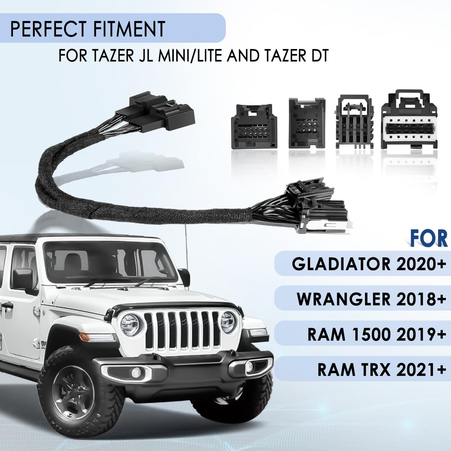 SGW Extension Cable For Tazer, Jeep Gladiator & Wrangler JL, Ram 1500 ...