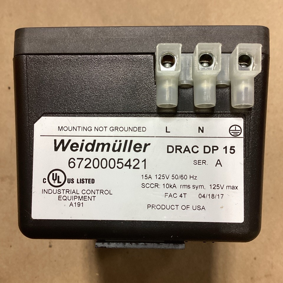 Weidmuller 6720005421 Receptacle DRAC DP 15 B77 | eBay